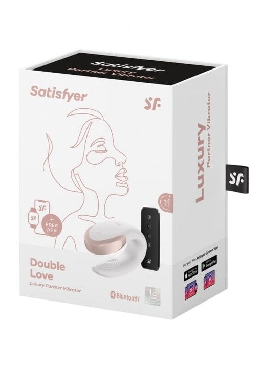 Satisfyer Double Love Silicone Rechargeable Dual Vibrator With Remote